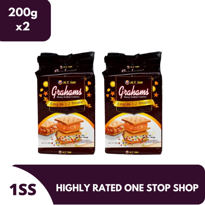 M.Y San Honey Graham Crackers 200g Set of 2 | Lazada PH