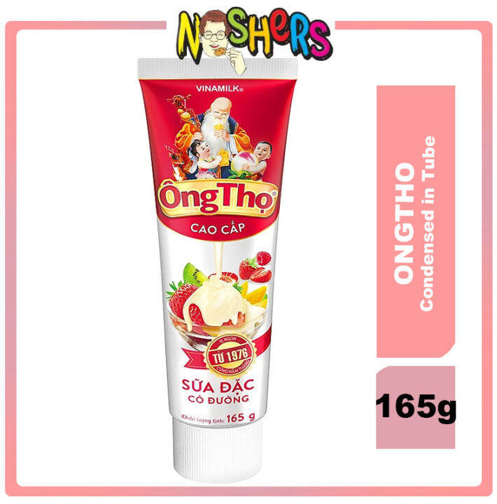 Noshers Vinamilk Ong Tho Sweetened Condensed Milk in Tube Easy to Use Perfect for Vietnamese ...