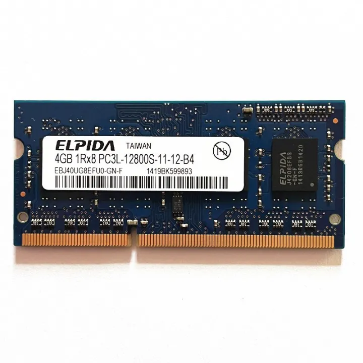 Elpida Ddr3 Rams 4gb 1600mhz So Dimm 204pin หน่วยความจำแล็ปท็อป Ddr3