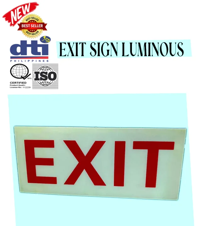 EXIT SIGN LUMINOUS | Lazada PH