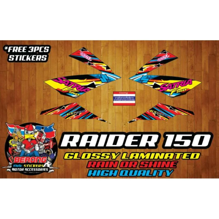Raider 150 FI Kalmado Thai Decals | Lazada PH