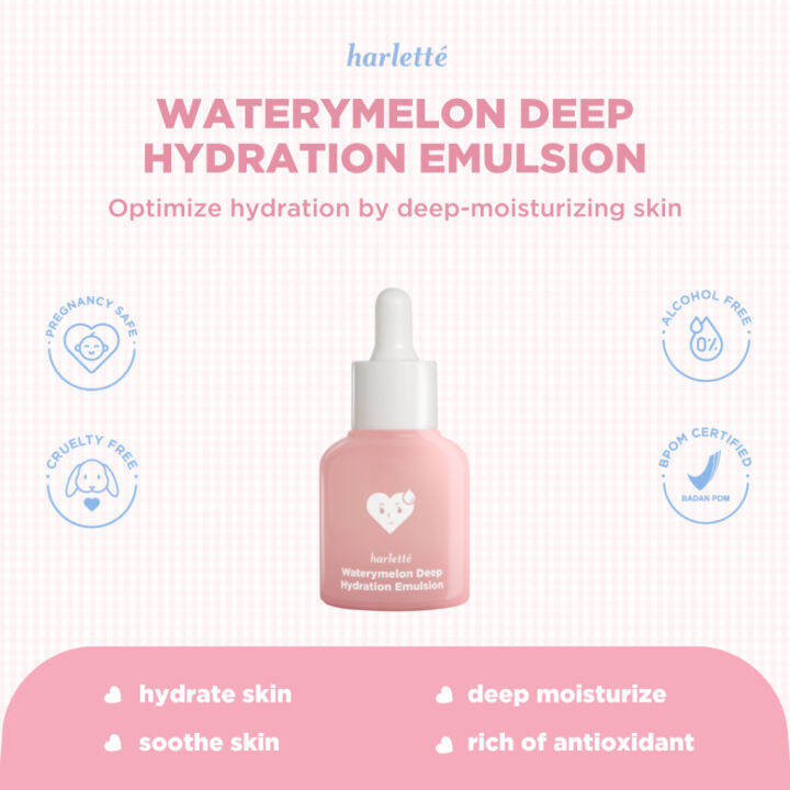 Harlette Waterymelon Deep Hydration Emulsion | Dry, Dehydrated ...