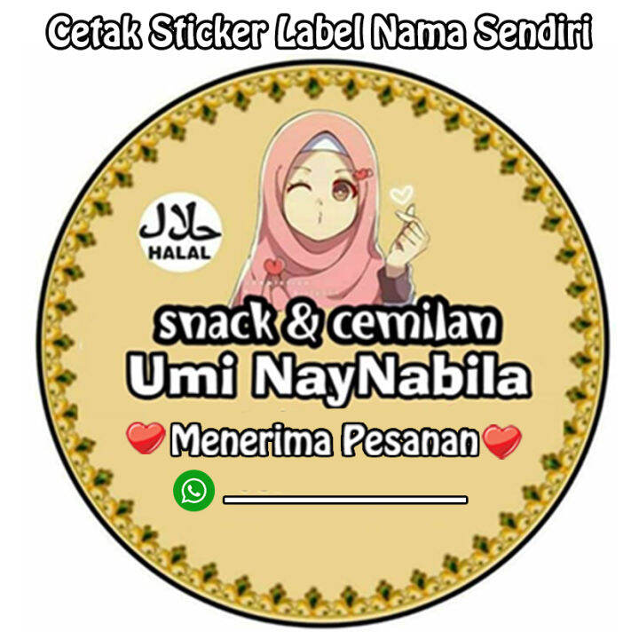 Cetak Sticker Glossy Vinyl Anti Percikan Air - Cetak Label Kemasan ...