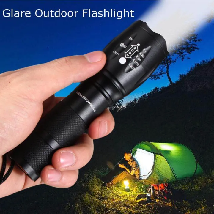 Sweethouse High Powered Military Grade Tactical Flashlight Taclight 40x ...