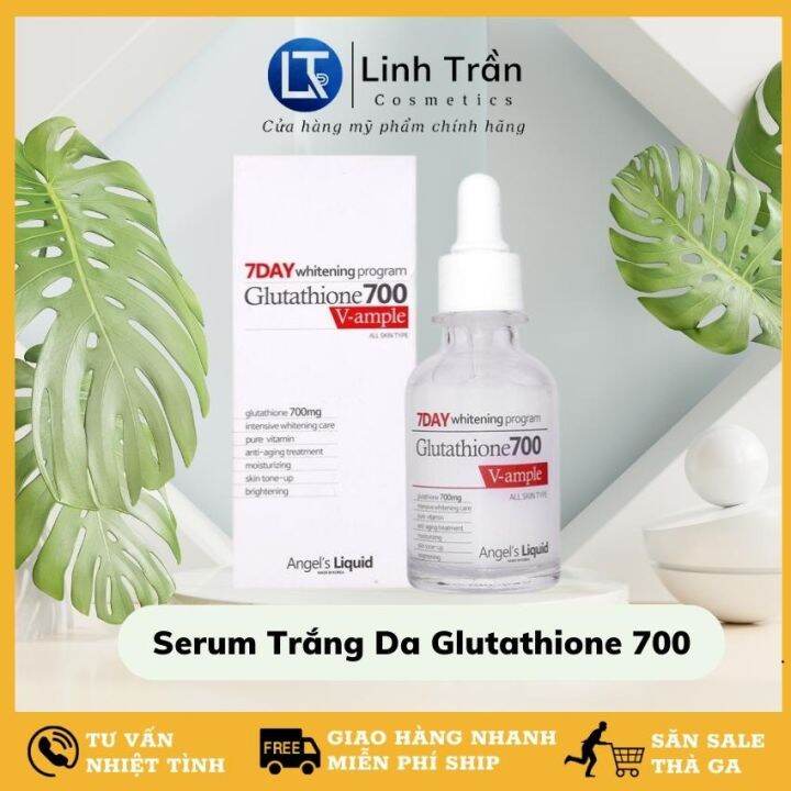 Serum trắng da Glutathione 700, huyết thanh trắng da cấp ẩm 7 day whitening program glutathione ...