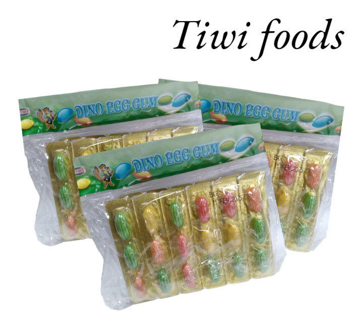 Tiwi Dino Egg Bubble Gum Candy 24 pcs | Lazada PH