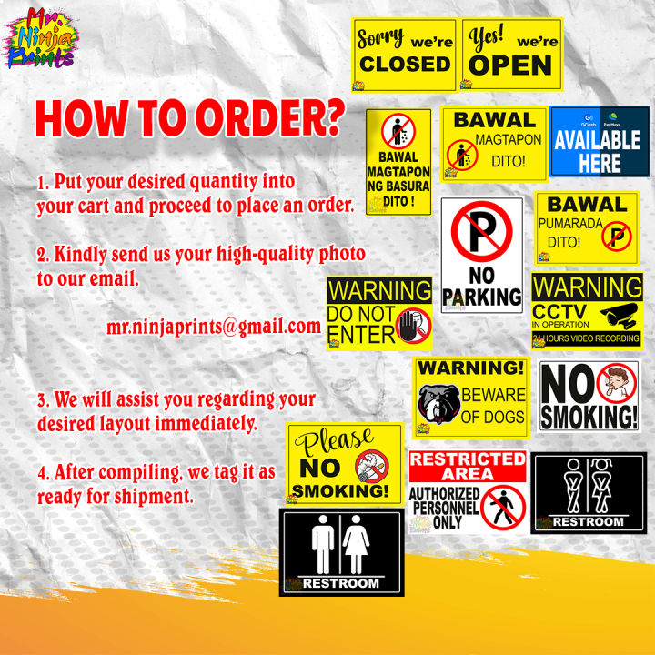 Warning signs Laminated & PVC & Sintra board warning sign A4 Size ...