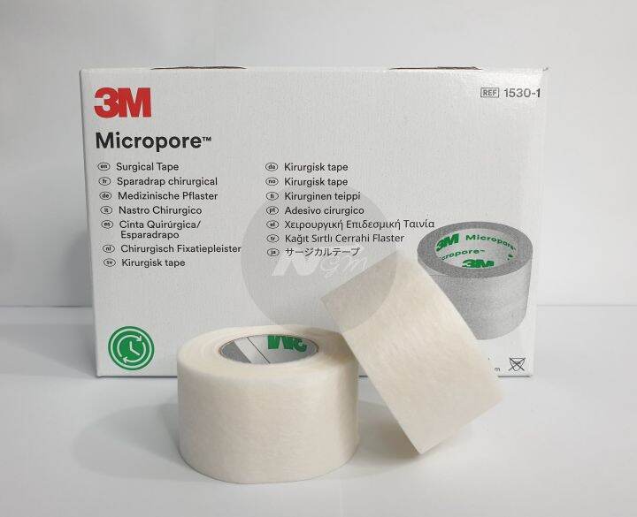 Micropore tape 3M / 1inch / Hypoallergenic / 12 rolls per box | Lazada PH