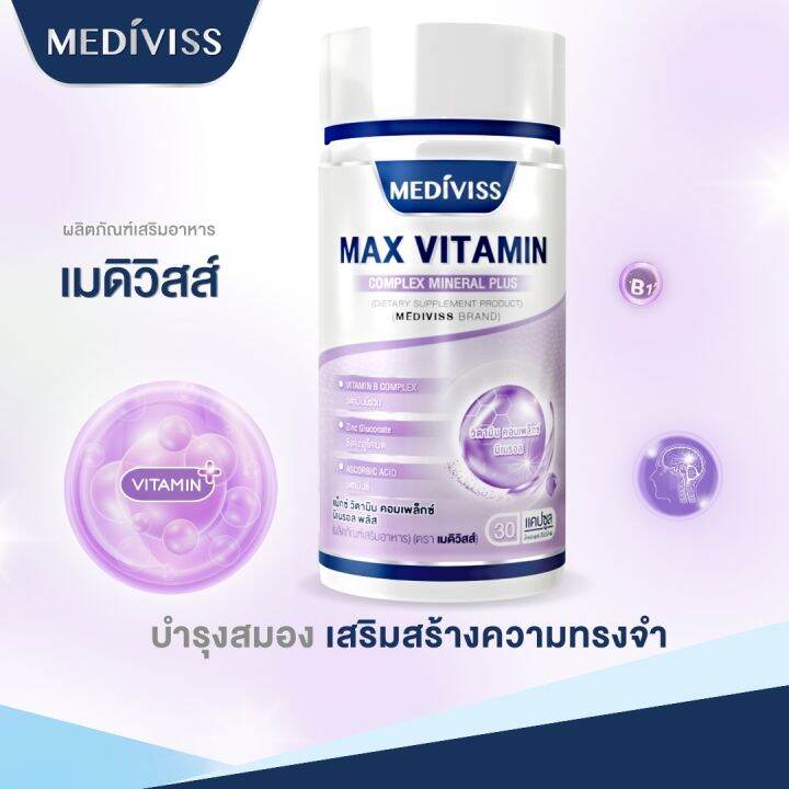 MAX VITAMIN COMPLEX MINERAL PLUS ( แม็กซ์วิตามิน คอมเพล็กซ์มิเนรอล พลัส ...