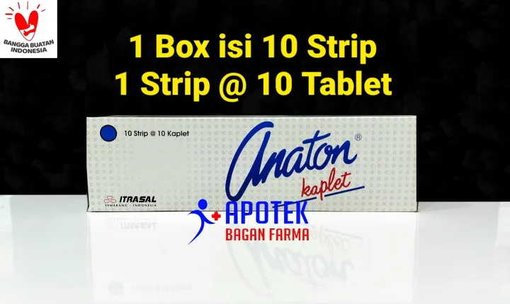ANATON TABLET / OBAT BATUK PILEK DEMAM ( 1 BOX = 10 STRIP ) | Lazada ...