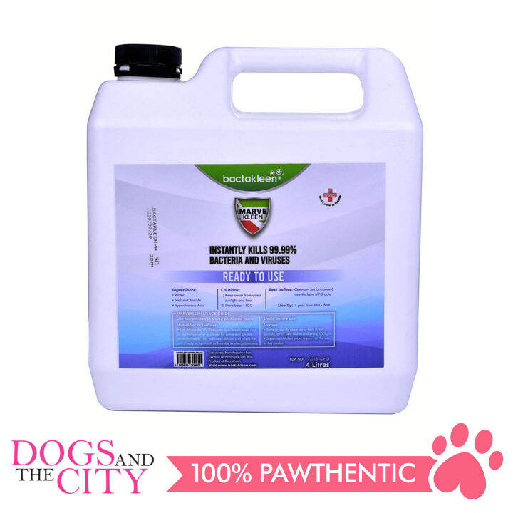 BACTAKLEEN Marvekleen Solution 4L Kills Bacteria and Virus | Lazada PH