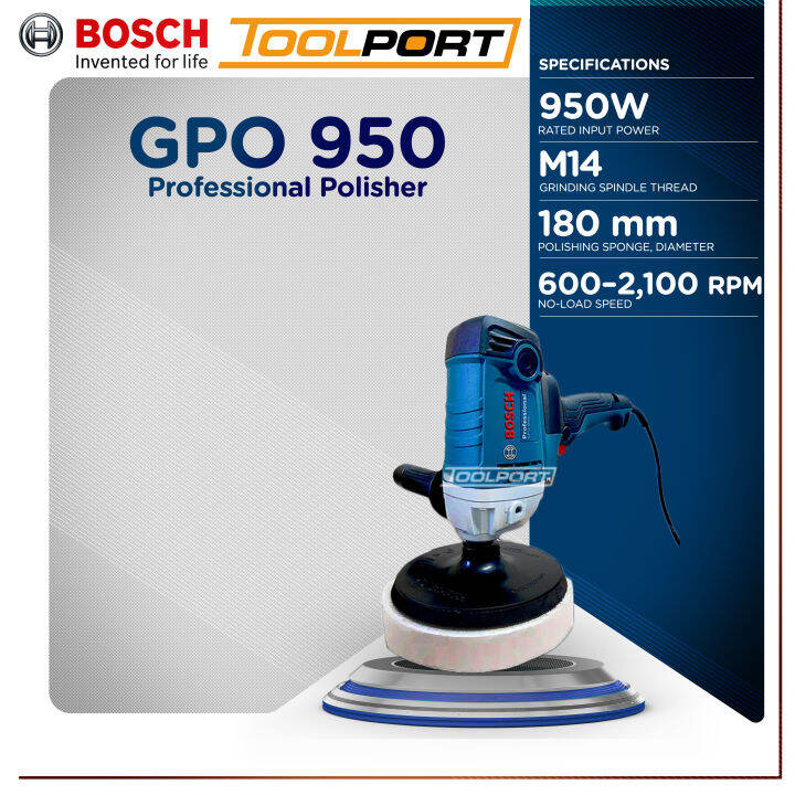 Bosch GPO 950 Professional Polisher / Buffing Machine ( 950W ...