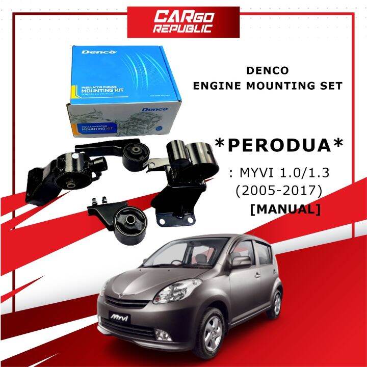 Denco Perodua Myvi 1.0 / 1.3 (2005-2017) [Manual] Engine Mounting Kit ...