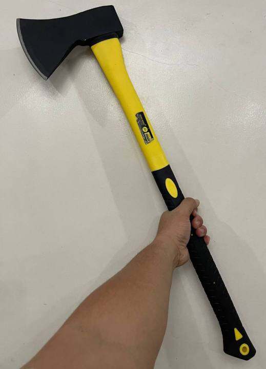 Premium Super Solid 28" Inches Long Axe | Log Splitting Axe Fiberglass ...