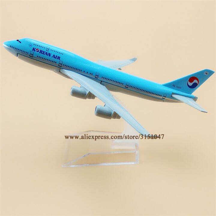 16cm Koera Air Korean Air B747 Boeing 747 Airways Airlines Metal Alloy Airplane Model Diecast ...