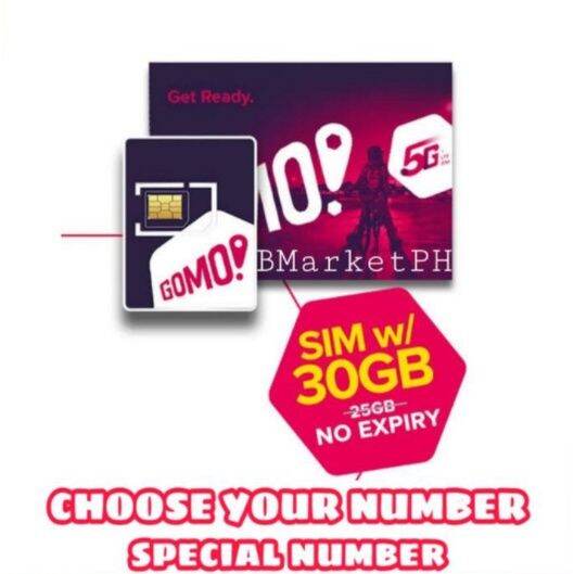 GOMO SIM 30 GB DATA NO EXPIRY 5G CHOOSE YOUR SPECIAL NUMBER (FAST ...