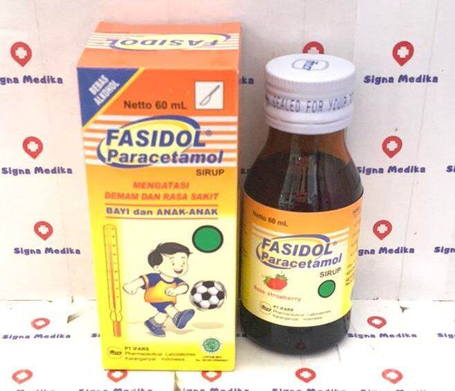 Fasidol Sirup Rasa Strawberry 60 ml - Obat Demam Anak | Lazada Indonesia