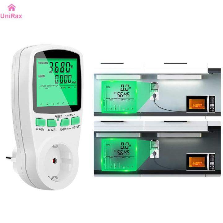 Unirax มิเตอร์ไฟฟ้าทำงานได้อย่างสมบูรณ์16A 0Hz ~ 9999Hz 150*75*35Mm ...