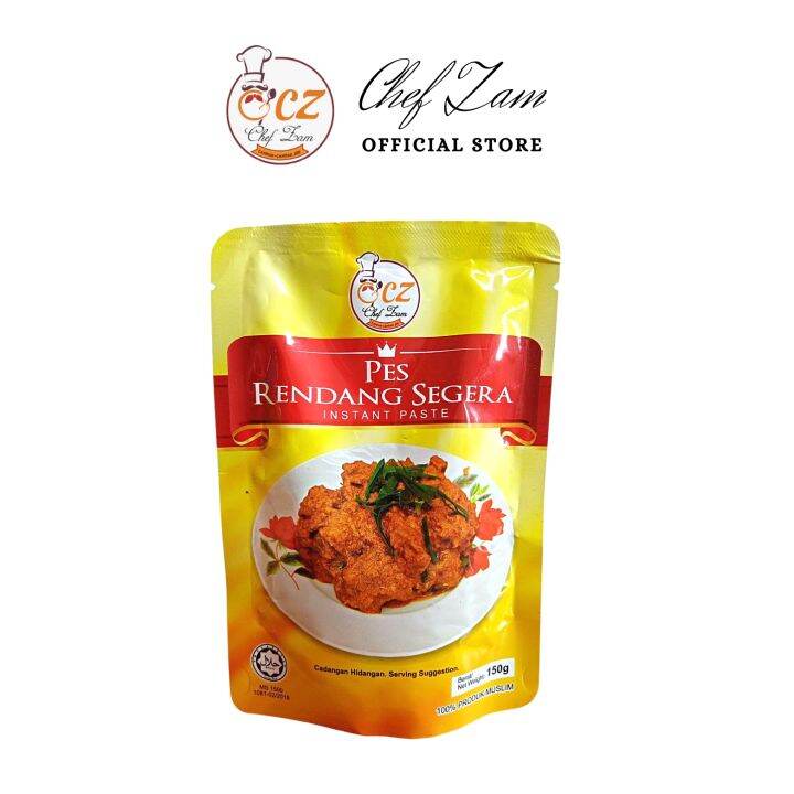 CHEF ZAM Pes Rendang Segera (150Gram) | Lazada