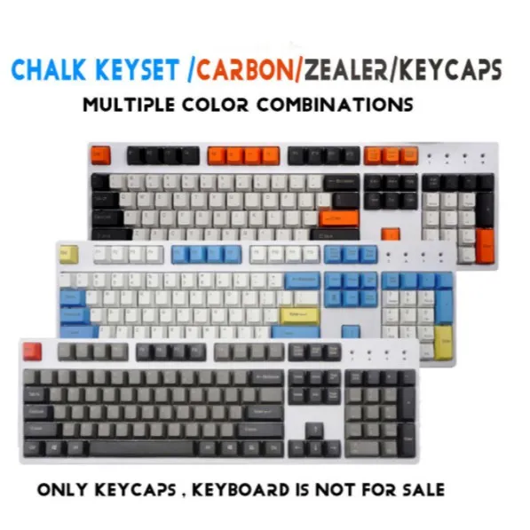 **พร้อมส่ง** Keycap 87/104 Keys Color set Matching Keycaps for Cherry ...