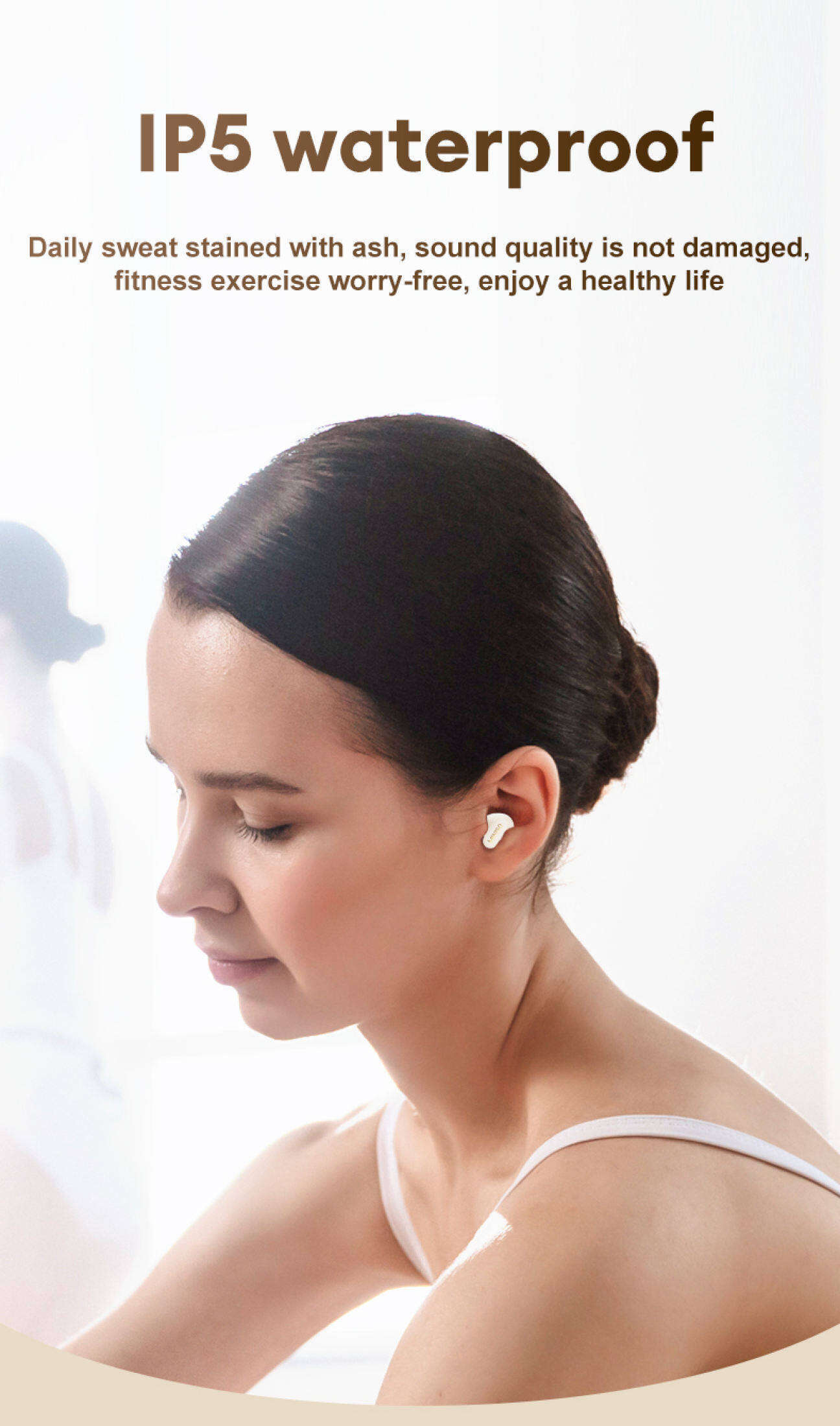 Miniso M08มินิโซะหูฟังออกกำลังชุดหูฟังเสียงคุณภาพสูงไม่มีเสียงรบกวนชุดหูฟังบลูทูธไร้สายเหมาะ ...