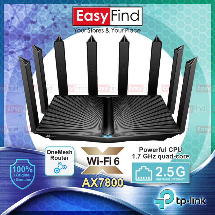 TP-Link Archer AX95 AX7800 Tri-Band 8-Stream Wi-Fi 6 OneMesh Router ...