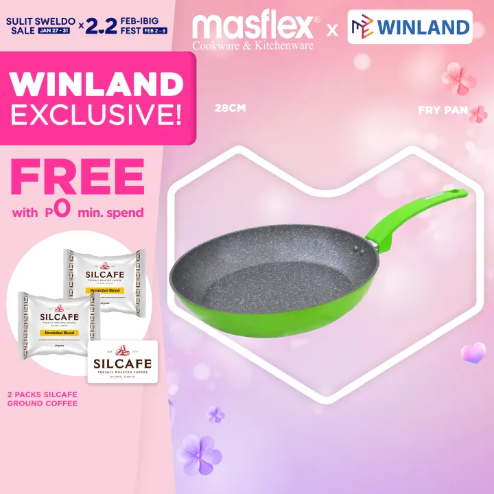 Masflex by Winland Spectrum Aluminum Non Stick Induction Fry Pan 28cm ...