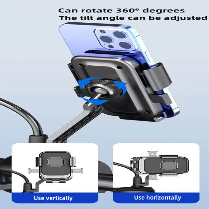 Bike Phone Mount Cell Phone Holder for Motorcycle-Bike Handlebars 360 ...