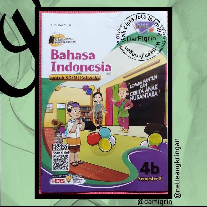 Lks Bahasa Indonesia Kelas 4 Semester 2 Sd Mi Kurmer Kurikulum Merdeka