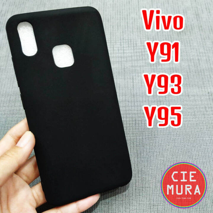 Case Hitam Polos Vivo Y95 Softcase Black Matte Slim Silikon HP ...