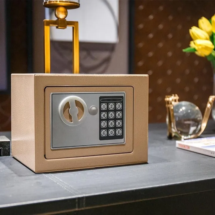 Electronic Safety Vault Safety Box with Digital Keypad Lock and Keys ...