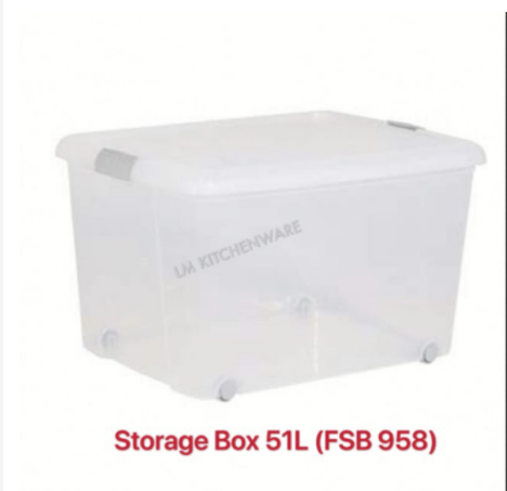 ICONIC STORAGE BOX WITH WHEELS/ TRANSPARENT PLASTIC STORAGE BOX FELTON ...