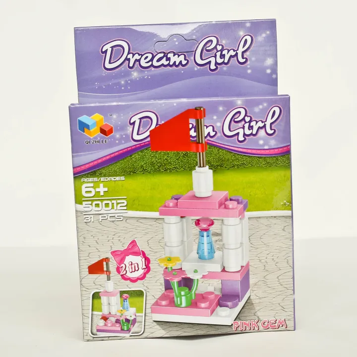 Qi Zhi Le Building Blocks Dream Girl Collect 12 Items Can make Into 2 ...