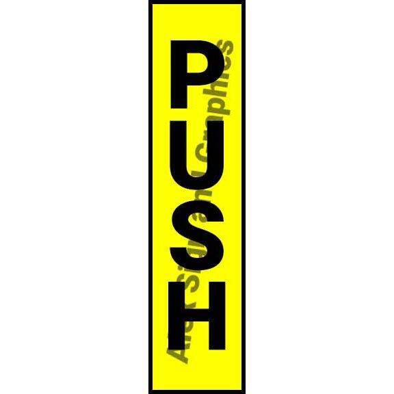 Push (Vertical) PVC Signage - 1.9 x 7.5 inches | Lazada PH