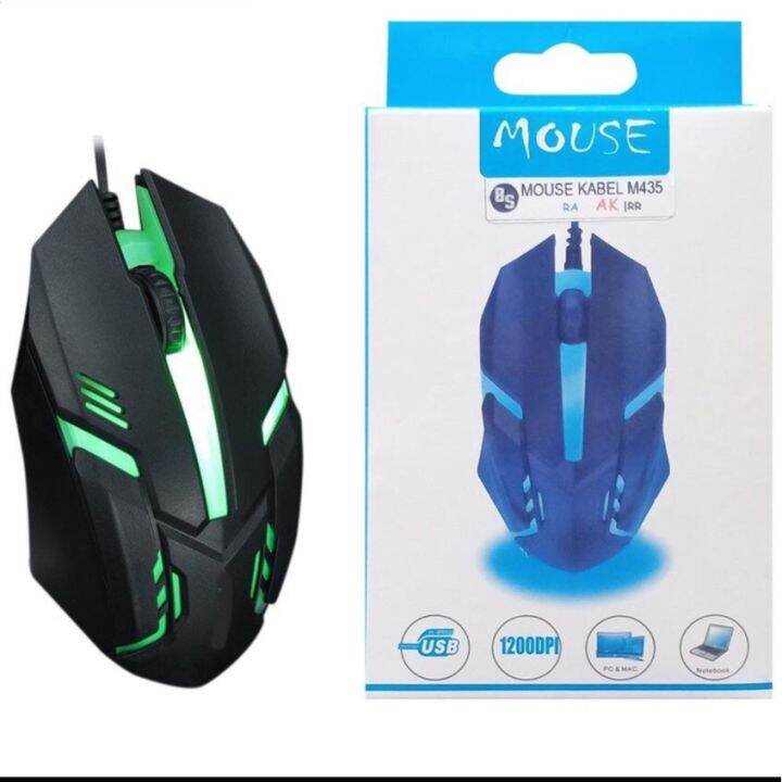 Banda Mouse Gaming kabel Optical multiple colour / mouse 7 warna ...