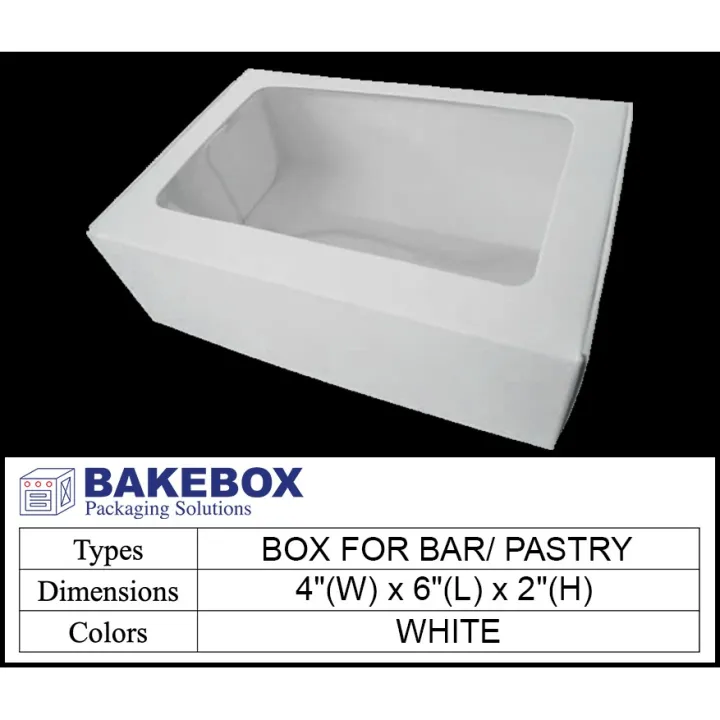 Pastry Box/ Chocolate Box/ Brownies Box 4x6x2 Packaging (20 Pcs ...