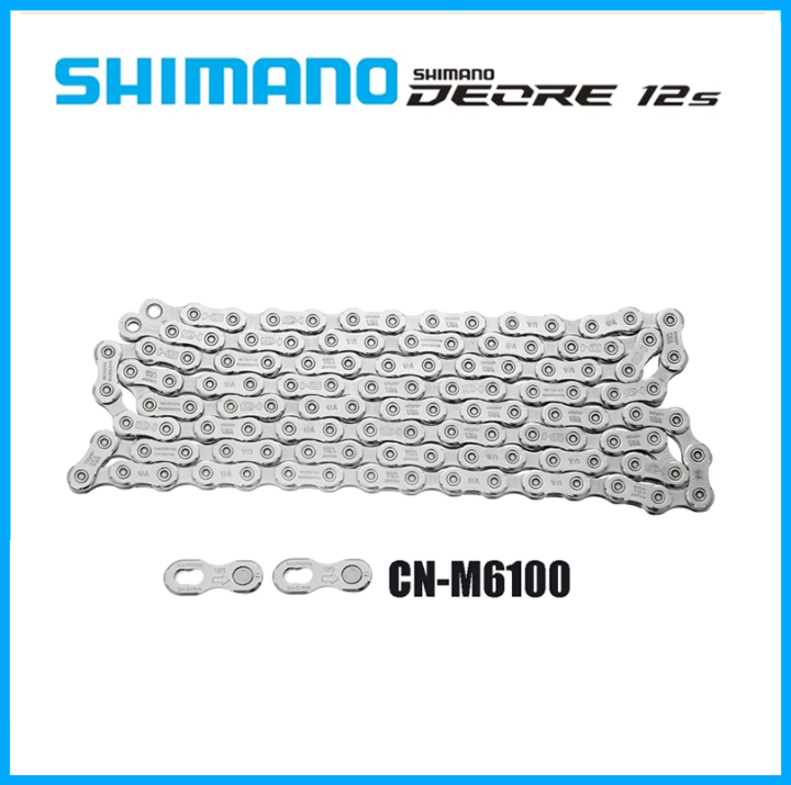 Shimano DEORE M6100 Chain 12 Speed Mountain Bike 118 Link 120 Link 126 ...