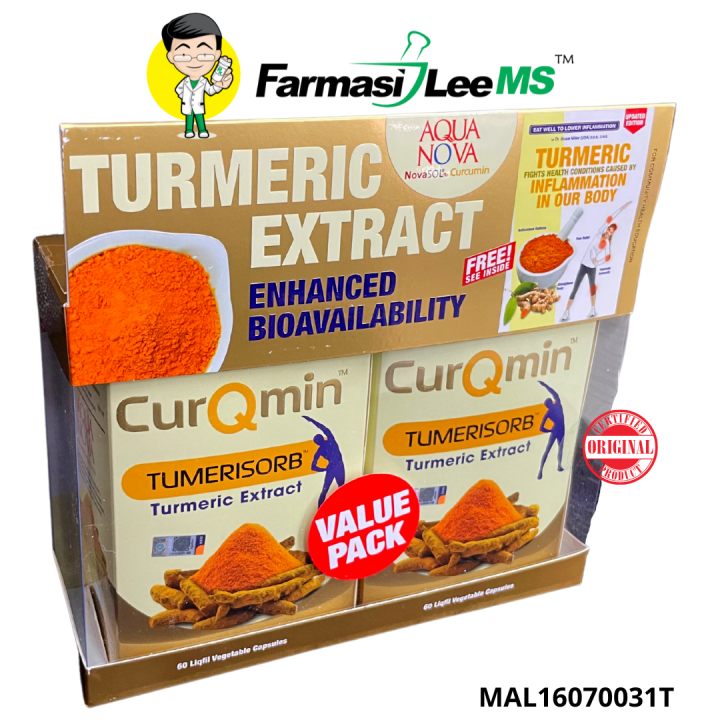 Live well CurQmin Turmeric Extract 335mg 60s+60 (Exp 08/2024) | Lazada