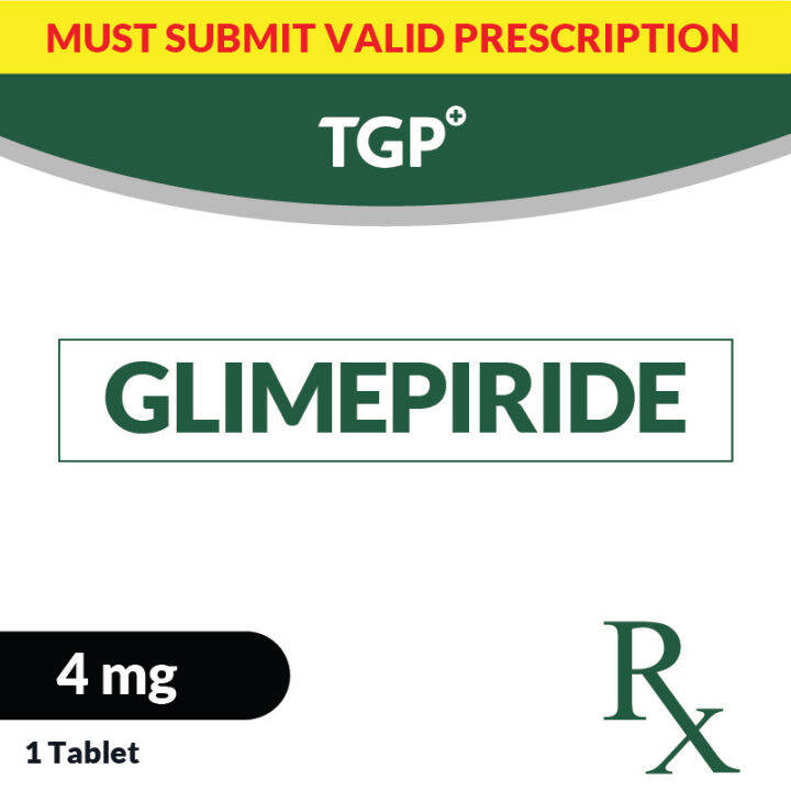 Rx: TGP Glimepiride Tab 4mg | Lazada PH
