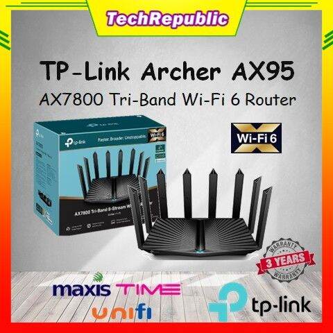 TP-LINK Archer AX95 AX7800 Tri-Band 8-Stream Wi-Fi 6 Router | Lazada