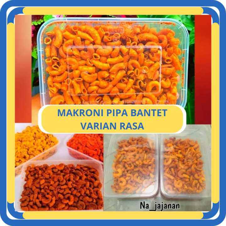 Cemilan Makaroni Bantet Varian Rasa Gurih Kemasan Box 500Ml | Lazada ...