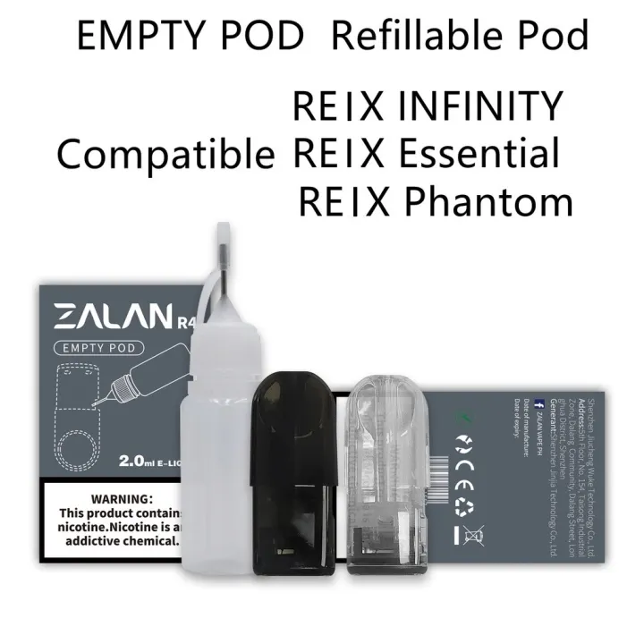 Infinity 4th /Essential Refill Pod Refillable Empty Cartridge Pods 3 ...