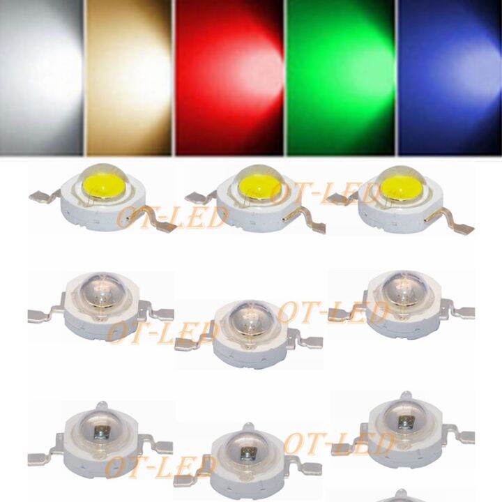 100ชิ้น1W 3W ชิปโคมไฟ LED ไดโอด350mA 700mA ชิป LED สีขาวธรรมชาติสีขาว ...