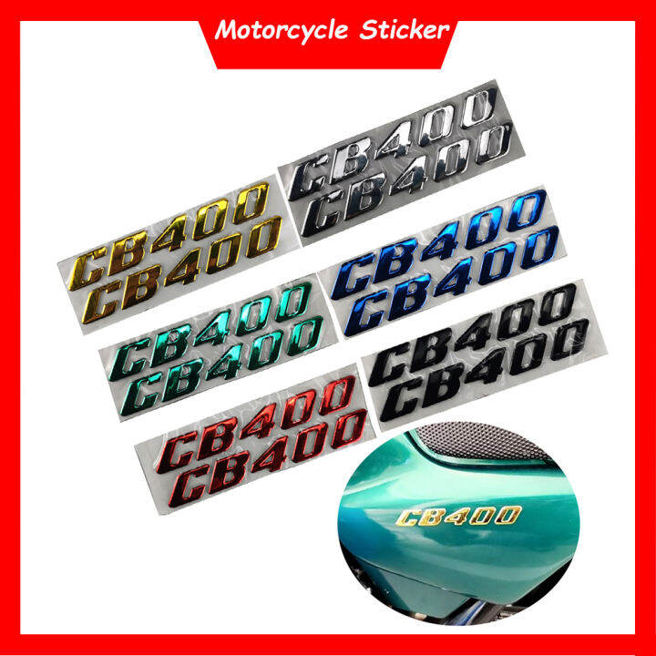 Motorcycle 3D Emblem Badge Decal Tank Wheel CB400 Sticker For Honda ...