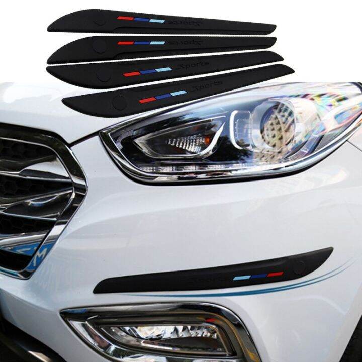 47X4.9 Cm 2/4 Pieces Sport Car Protector Trim Universal Car Front Rear ...