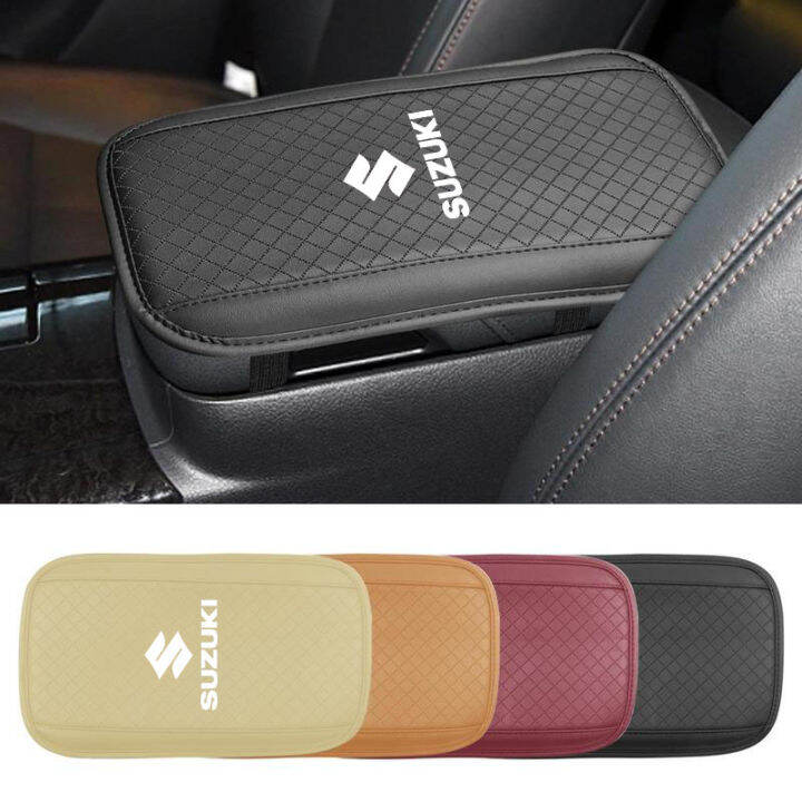Car Armrest Pad Soft PU Leather Arm Rest Cushion Universal Waterproof ...