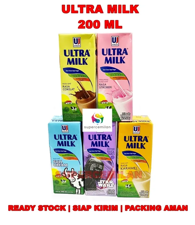 Ultra Milk 200 ml | Susu UHT Aneka Rasa | Lazada Indonesia
