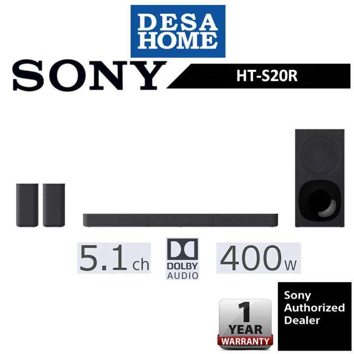 SONY HT-S20R 400 WATTS 5.1 CHANNEL HOME CINEMA SOUNDBAR SYSTEM HTS20R ...