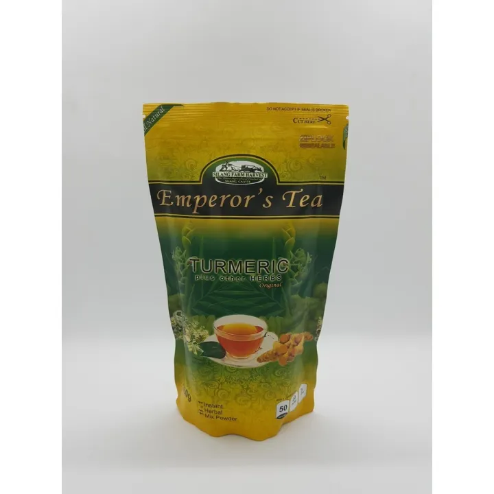 The small white Emperor's Tea Turmeric plus other HERBS 15 in 1 350gm ...