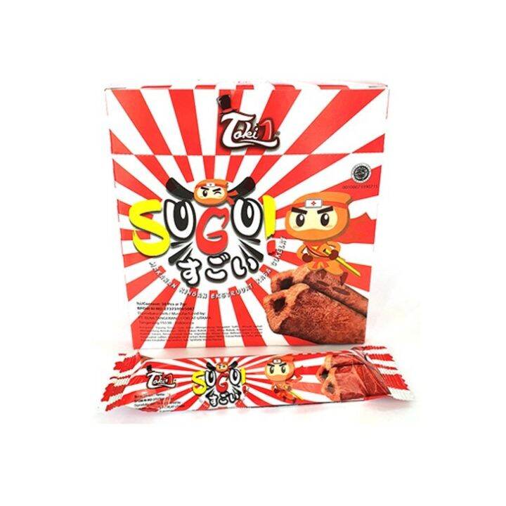 Sugoi Box isi 30pc Snack Wafer Gandum Enak Renyah Crispy Tobelo Toki1 ...